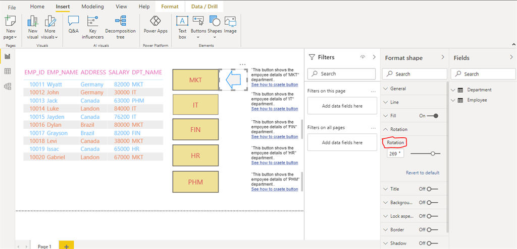 How To Add Text Box And Shapes In Power BI Reports